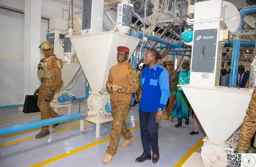 Une usine de transformation du blé en farine au Burkina Faso